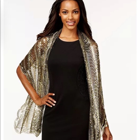 Cejon | Accessories | Free In Bundle Black And Gold Sequin Embellished ...